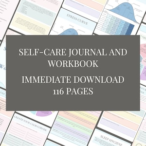 Self Care Journal, Self Care Workbook, Burnout, Stress Management, Self ...