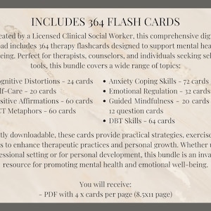 Anxiety Coping Skill Flashcards Workbook Digital Printable Worksheets ...