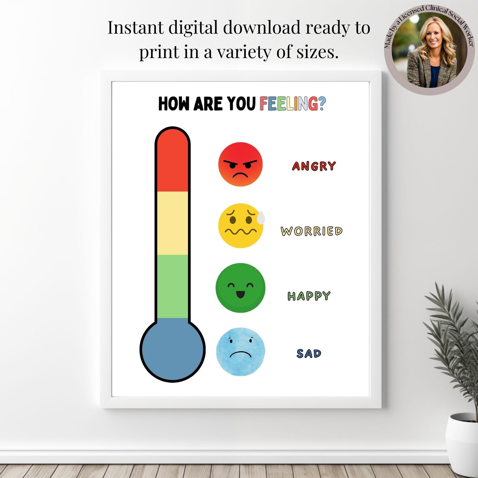 Set of 8 Zones of Regulation Posters Office Decor Calm Corner ...