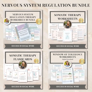 Nervous System Regulation Therapy Workbook for Therapist, Polyvagal ...