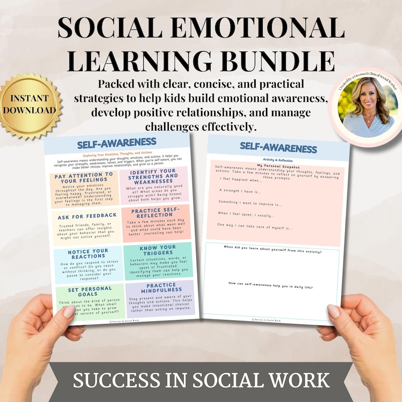 Social Emotional Learning Bundle, Social Emotional Learning Children ...
