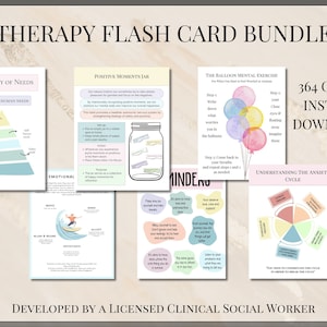 Anxiety Coping Skill Flashcards Workbook Digital Printable Worksheets ...