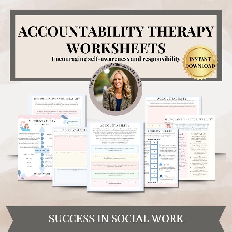 Accountability Worksheet - Etsy