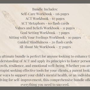 Acceptance and Commitment Therapy Mega Bundle Worksheets, ACT Metaphors ...