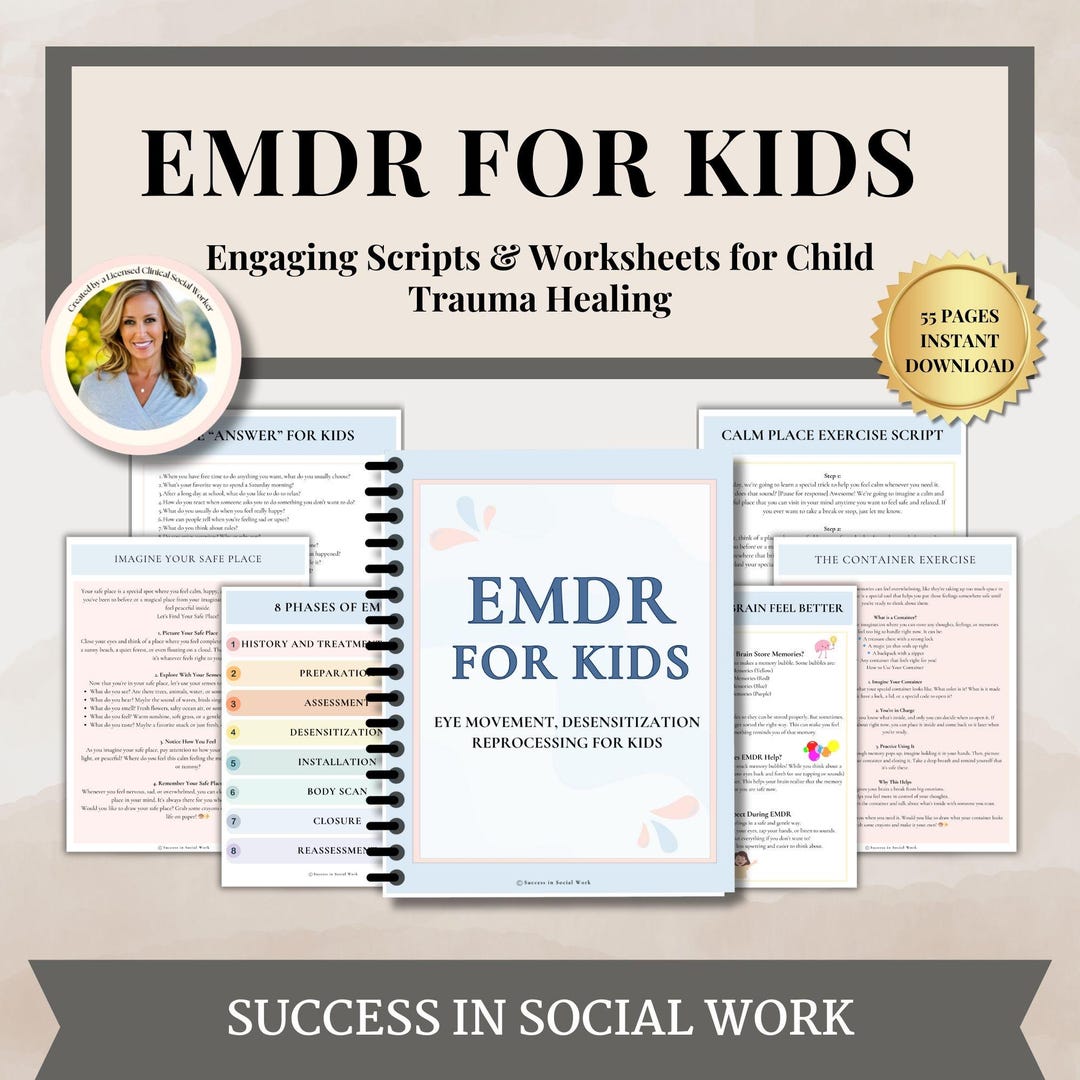 EMDR for Kids Therapist Toolkit, EMDR Workbook, Emdr Tools,emdr ...