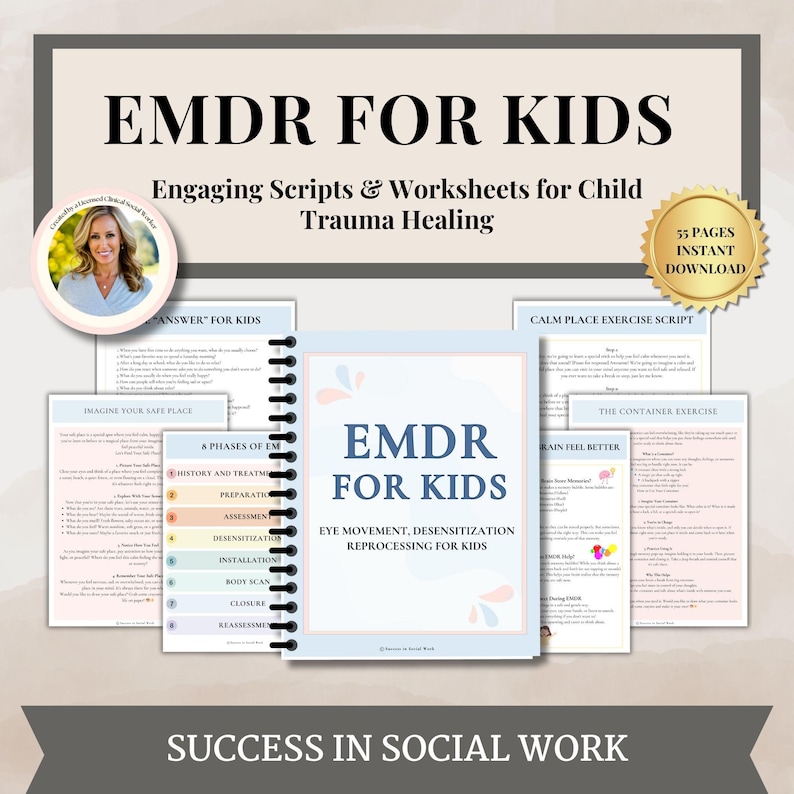 EMDR for Kids Therapist Toolkit, EMDR Workbook, Emdr Tools,emdr ...