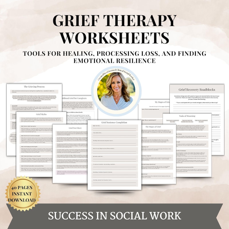 Grief and Loss Packets - Etsy