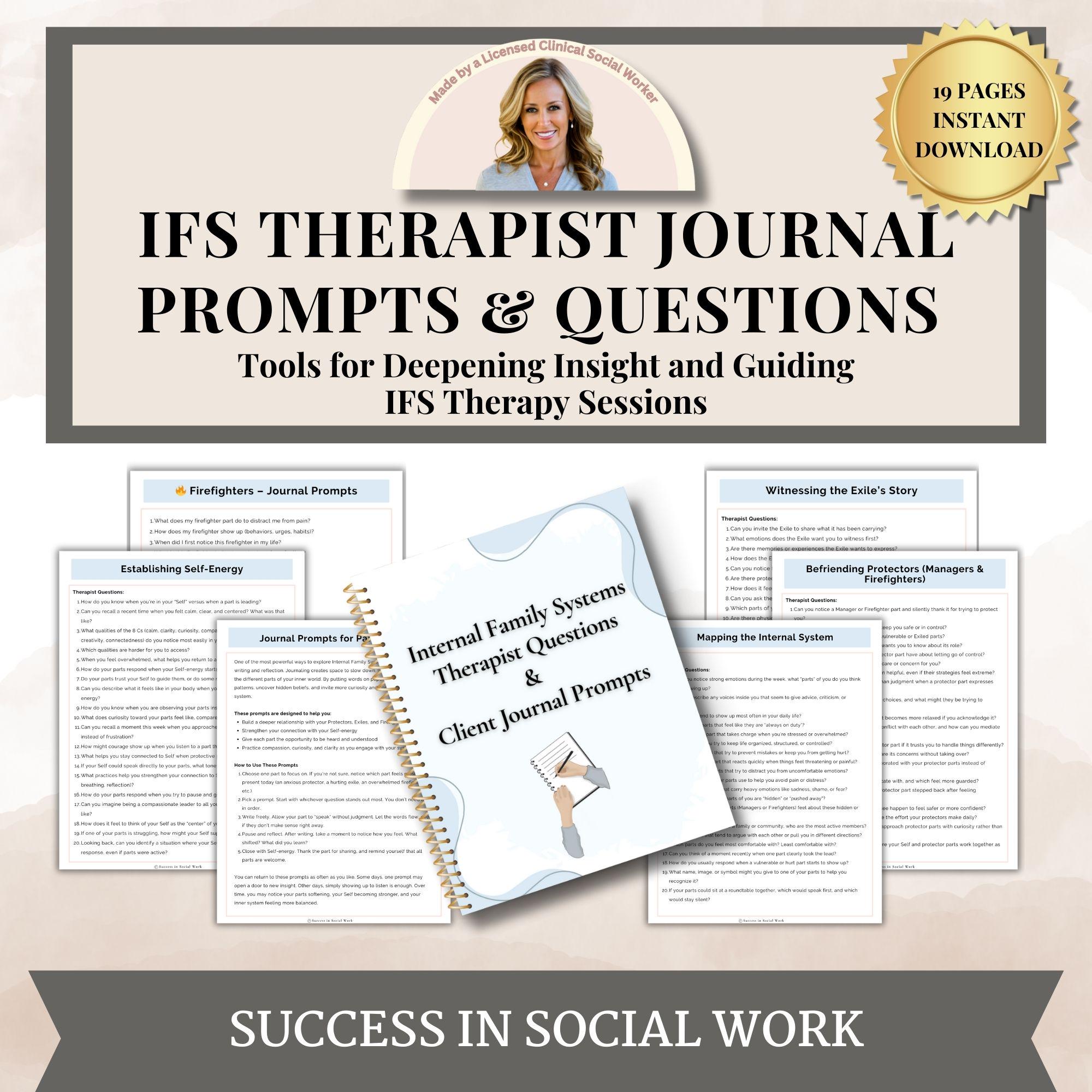 Internal Family Systems Mega Bundle IFS Cheat Sheets, Emotional ...