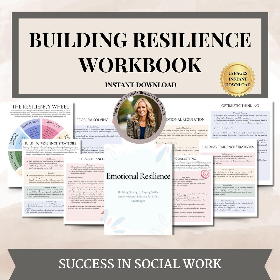 Emotional Resilience Resiliency Wheel, Building Resilience ...