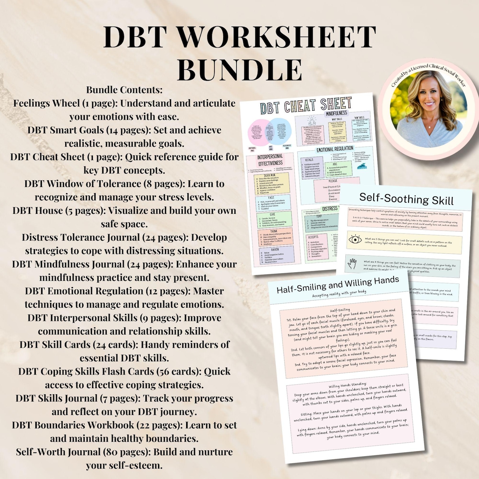 DBT MEGA BUNDLE, Dbt Workbook, Dbt Skills, Counselling Resources ...