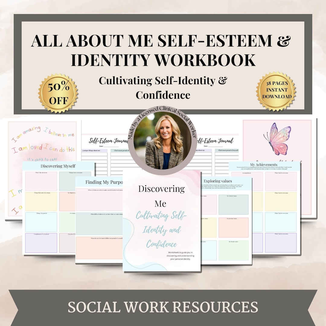 Self Esteem Worksheets, Self Esteem and Confidence and Self Identity ...