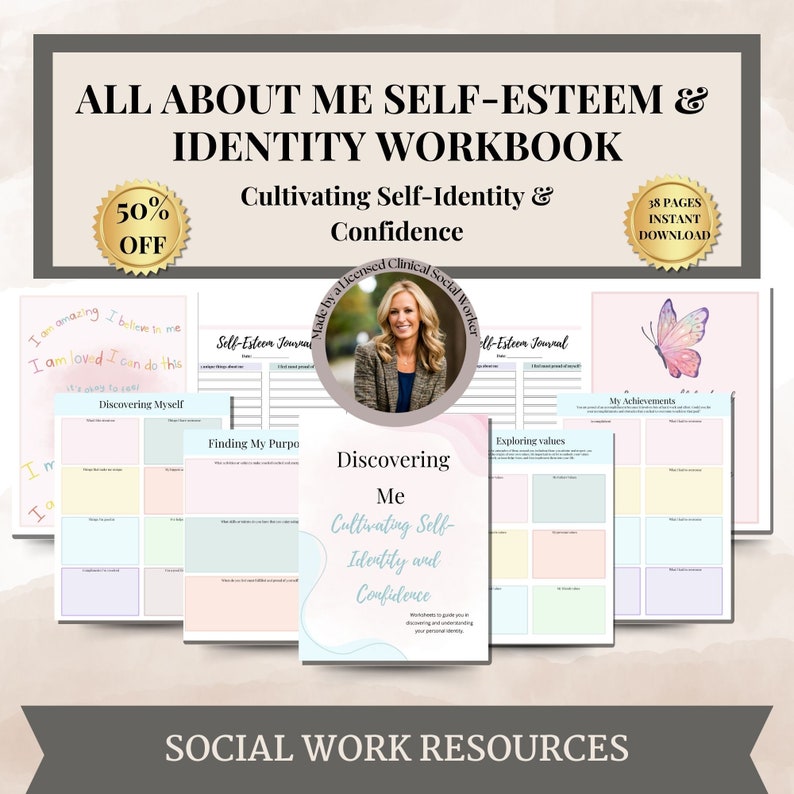 Self Esteem Worksheets, Self Esteem and Confidence and Self Identity ...