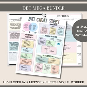 DBT MEGA BUNDLE, Dbt Workbook, Dbt Skills, Counselling Resources ...