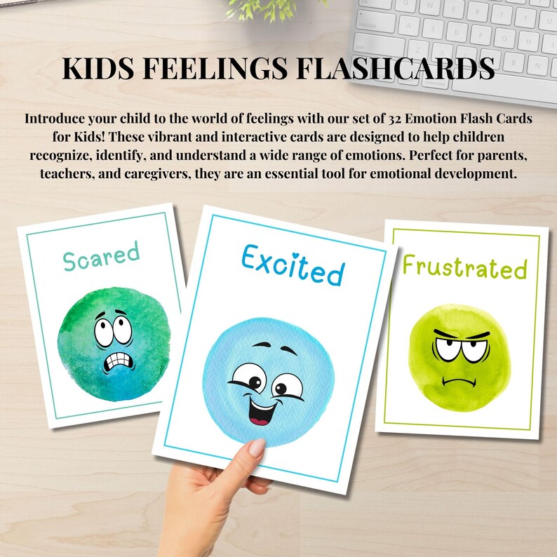 Kids Feelings Flashcards Feelings Poster Emotional Regulation Calm ...