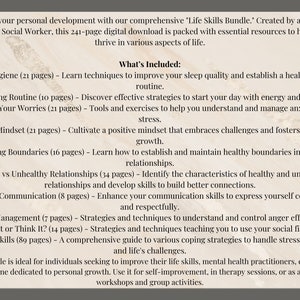 Kids Teen Life Skills Worksheet Bundle, Therapy Worksheets, Calming ...