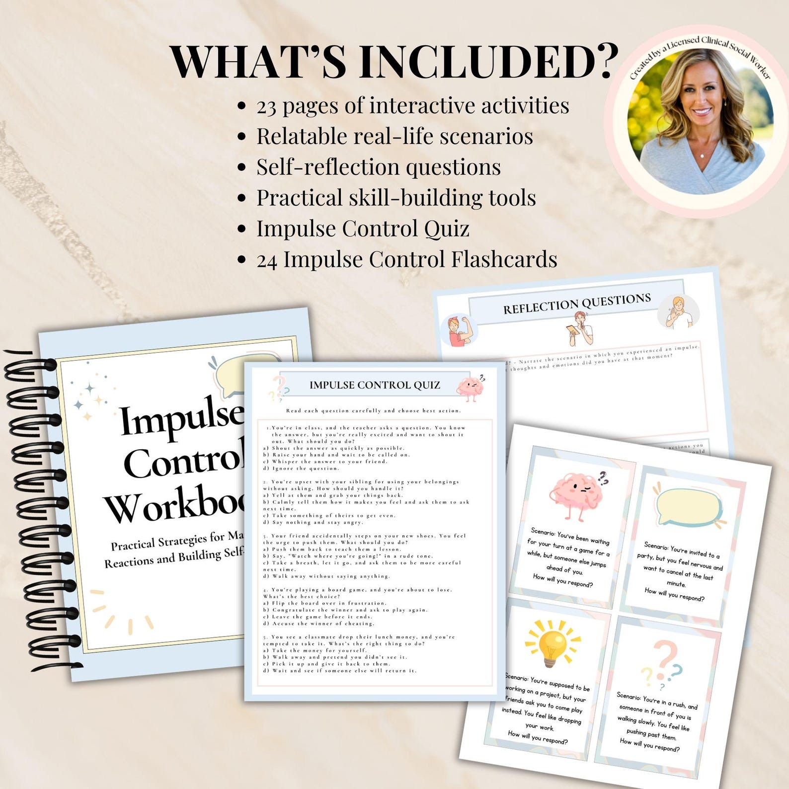 Impulse Control Workbook for Kids and Teens, Emotional Regulation ...