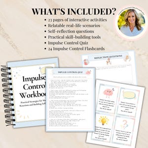 Impulse Control Workbook for Kids and Teens, Emotional Regulation ...