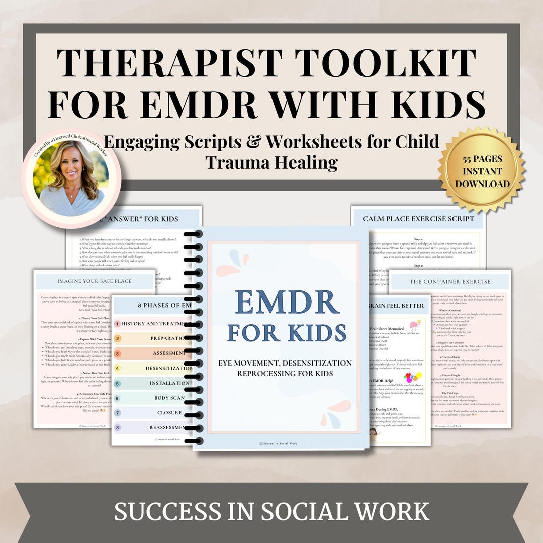 EMDR for Kids, EMDR Worksheets,emdr Tools,emdr Interweaves,trauma ...