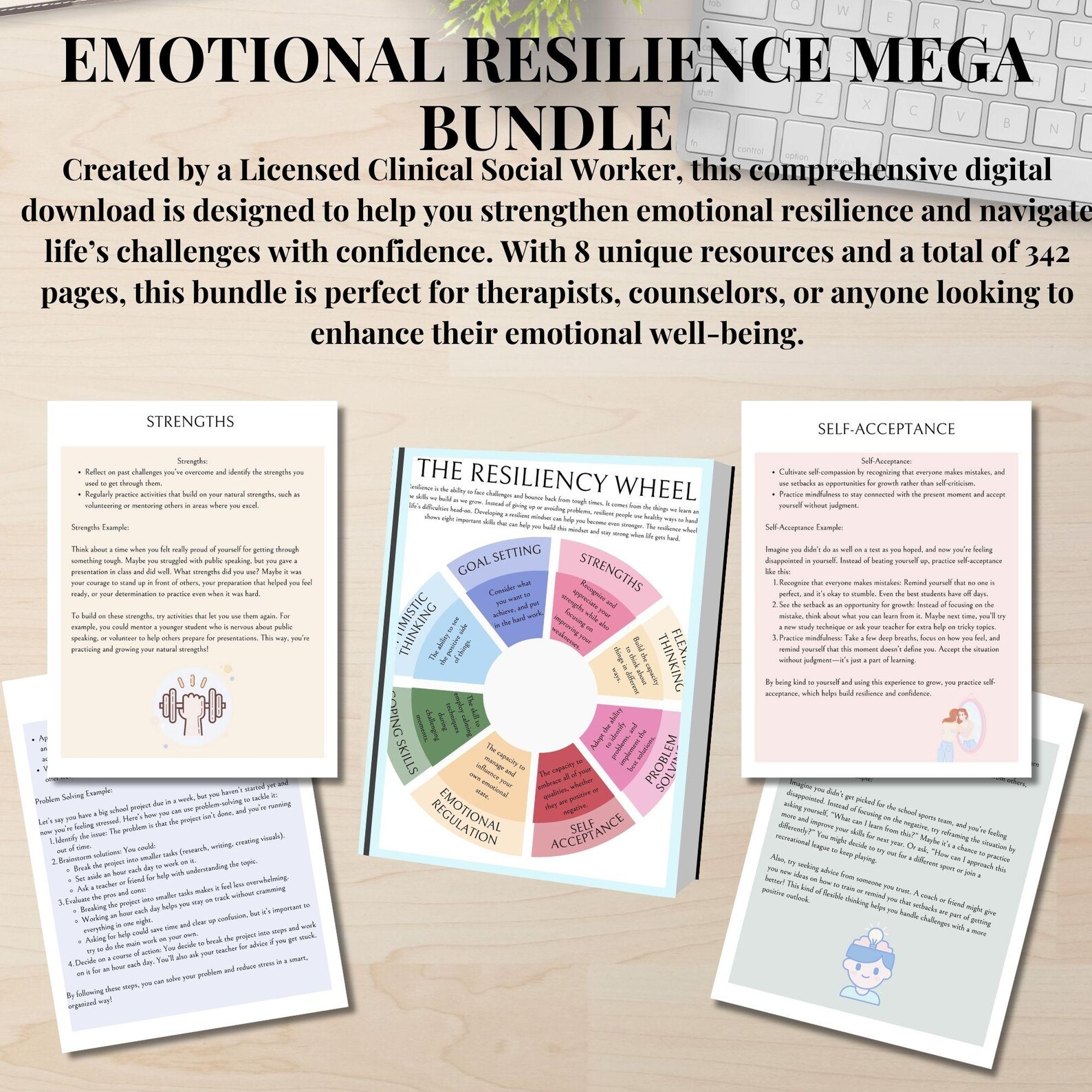 Emotional Resilience Mega Bundle Therapy Worksheets Life Skills Teen ...