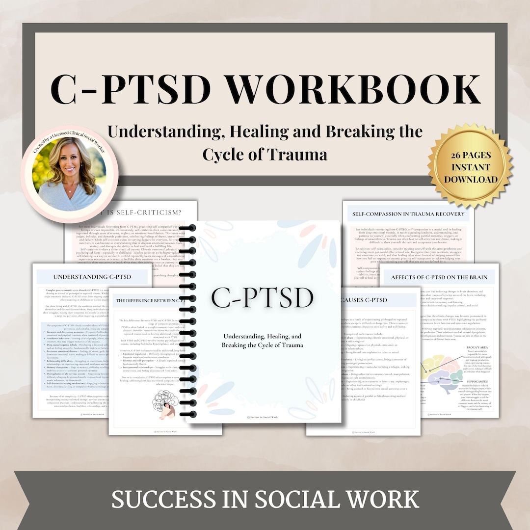 C-PTSD Trauma Workbook for Therapist,complex PTSD, Therapy Worksheets ...