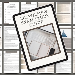 LCSW/LMSW Study Guide, ASWB Exam Tool, Complete Lcsw Lmsw Exam Study ...