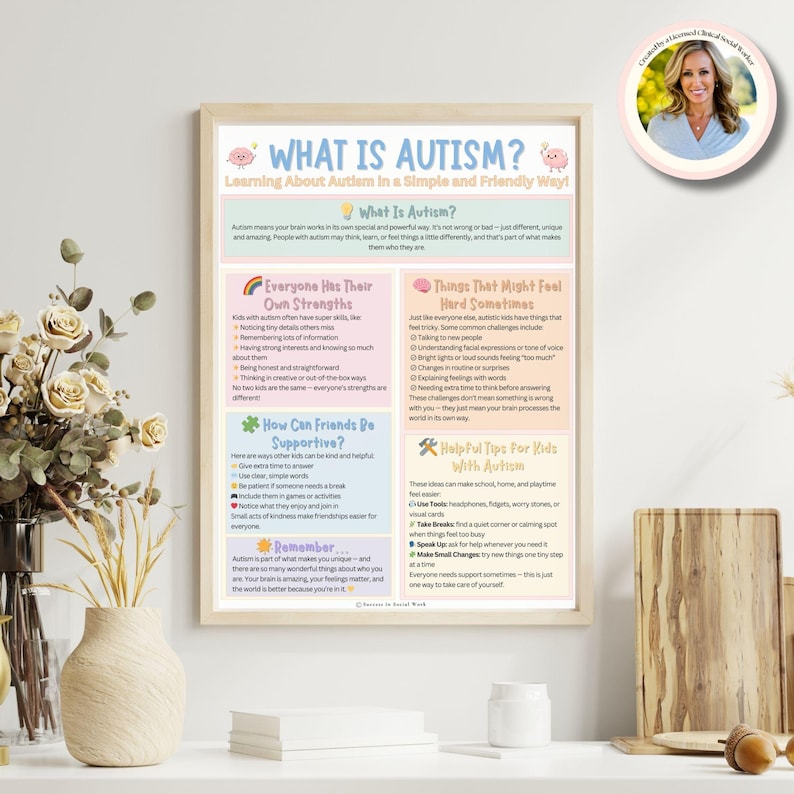 Kid's Autism Info Sheet for Therapist, Parents, School Counselors and ...