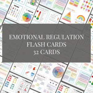 Emotional Regulation Self-regulation Flashcards, Calming Corner Tools ...