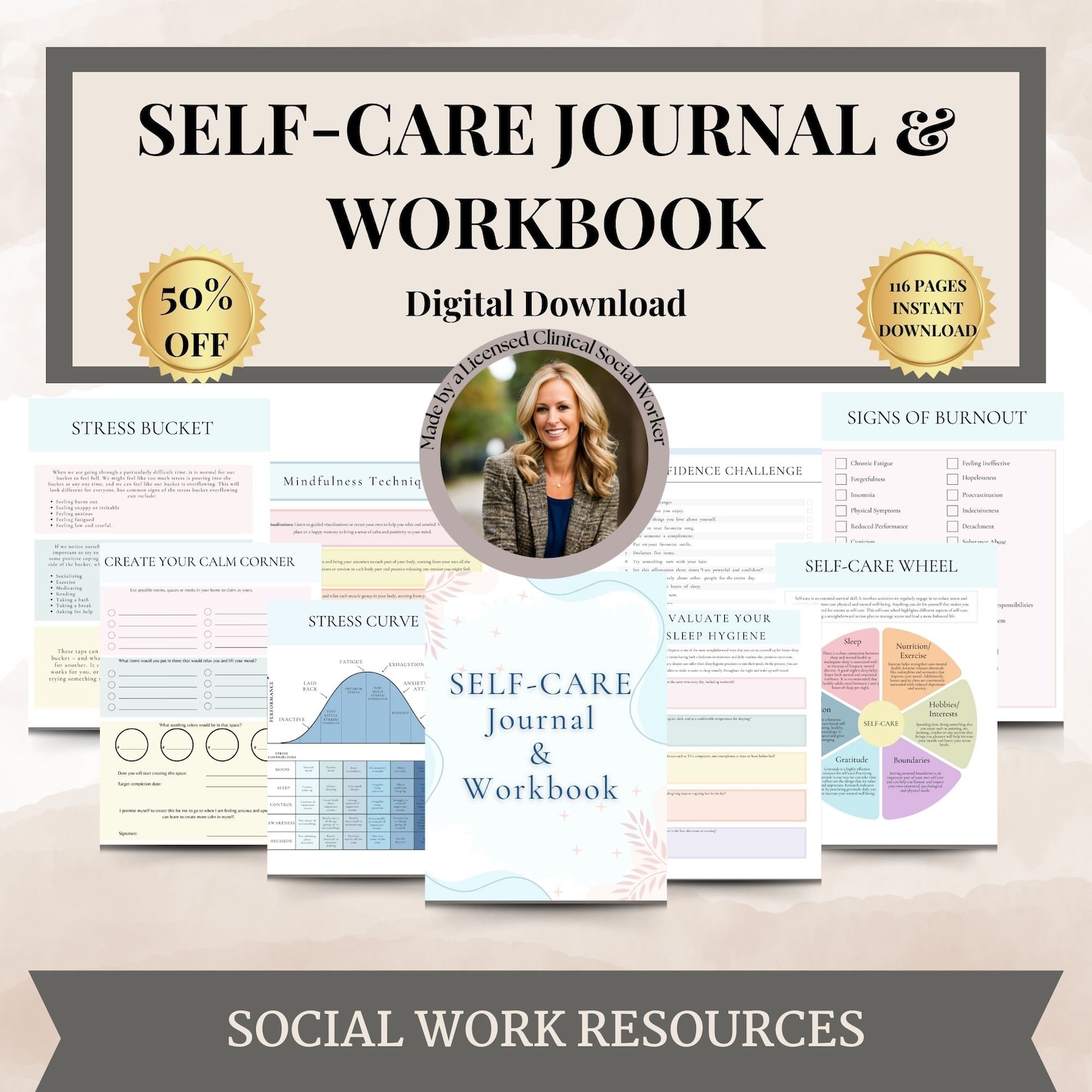 Acceptance and Commitment Therapy Mega Bundle Worksheets, ACT Metaphors ...