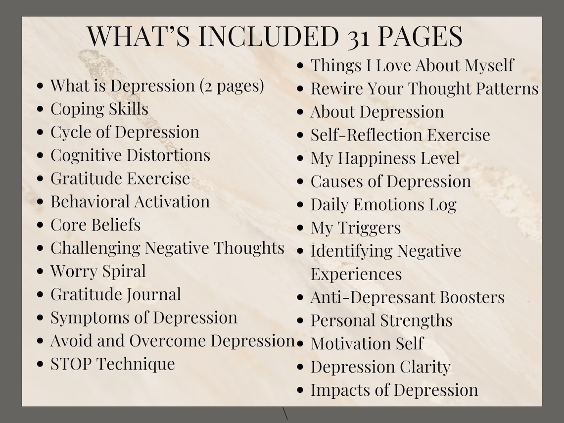 Depression Worksheets, Therapy Worksheets, Therapist Tools, Anxiety ...