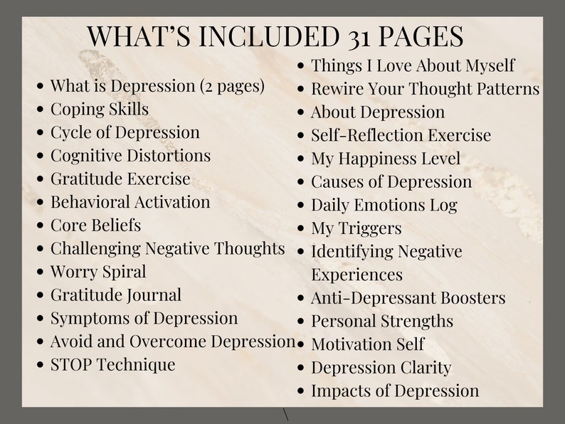 Depression Worksheets, Therapy Worksheets, Therapist Tools, Anxiety ...