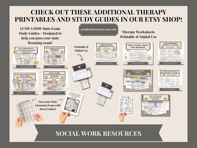 DBT Worksheets for Therapist, Dbt Skills, Dbt Workbooks. Dbt Printables ...