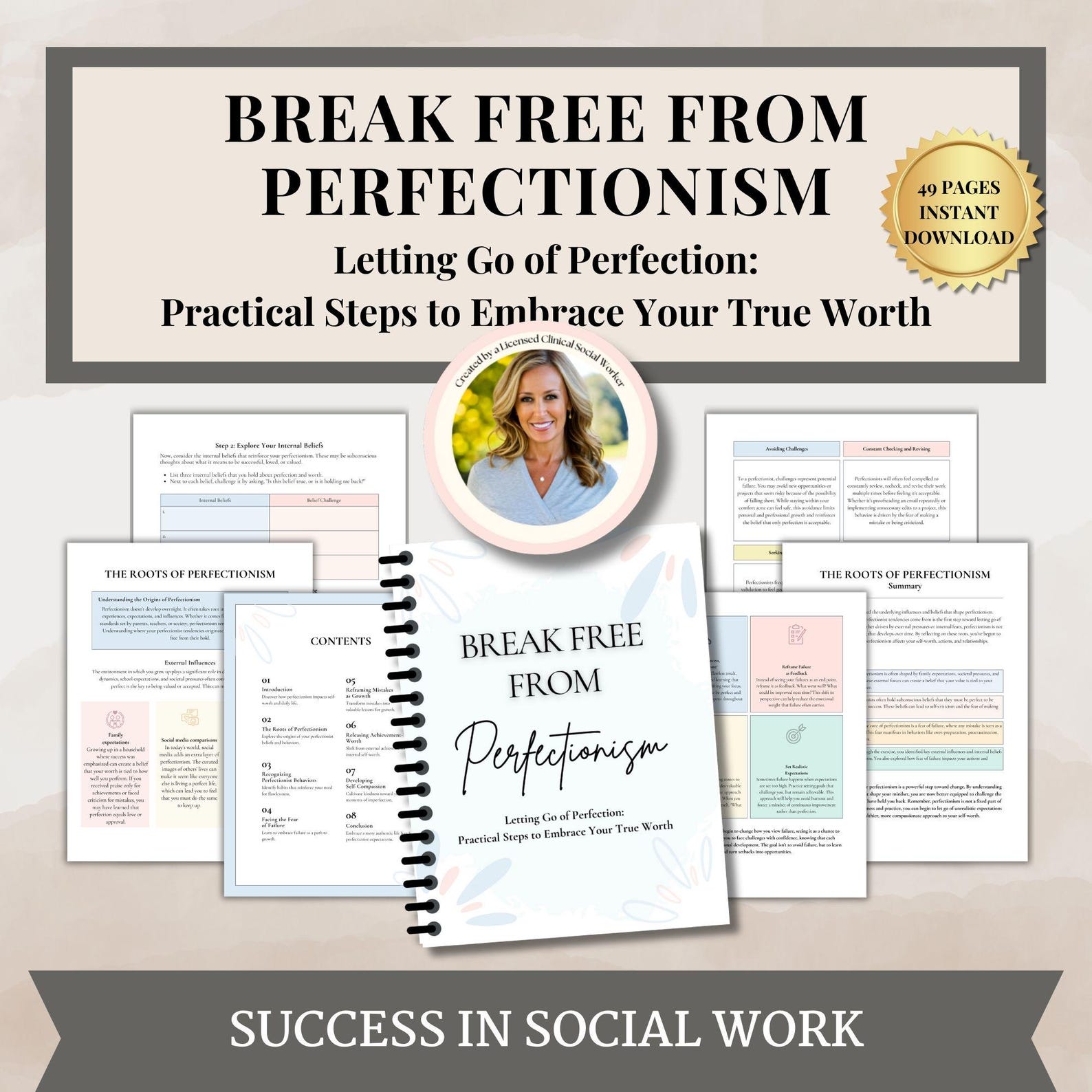 Breaking the Cycle of Perfectionism, Therapy Worksheets, Psychology ...