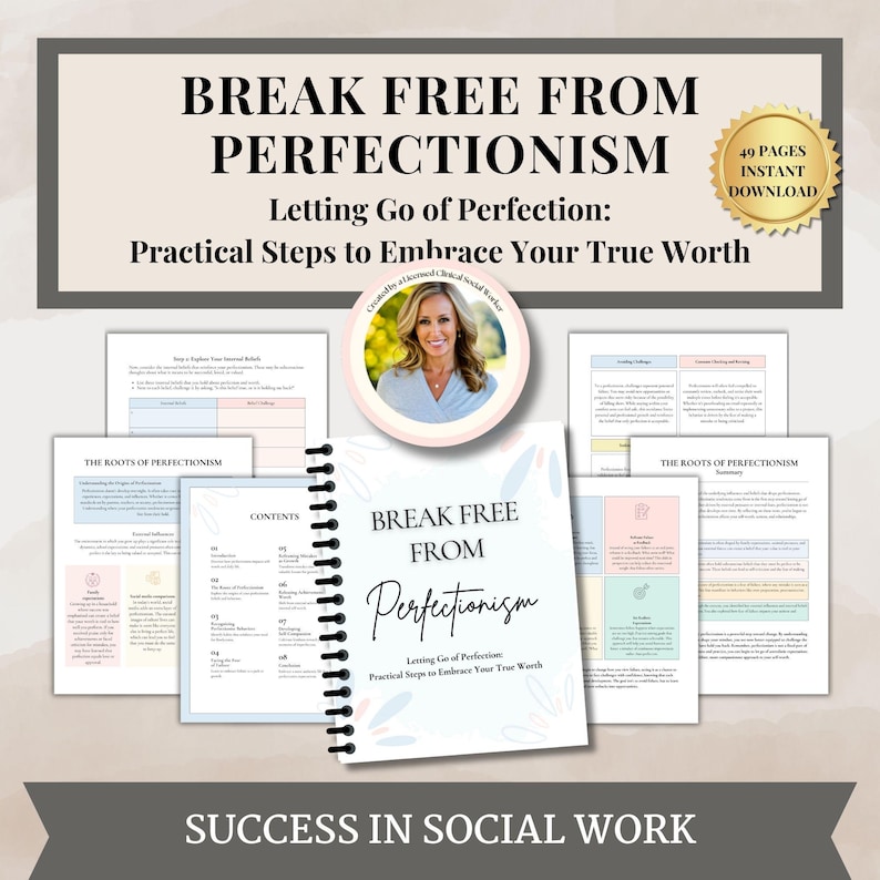 Breaking the Cycle of Perfectionism, Therapy Worksheets, Psychology ...