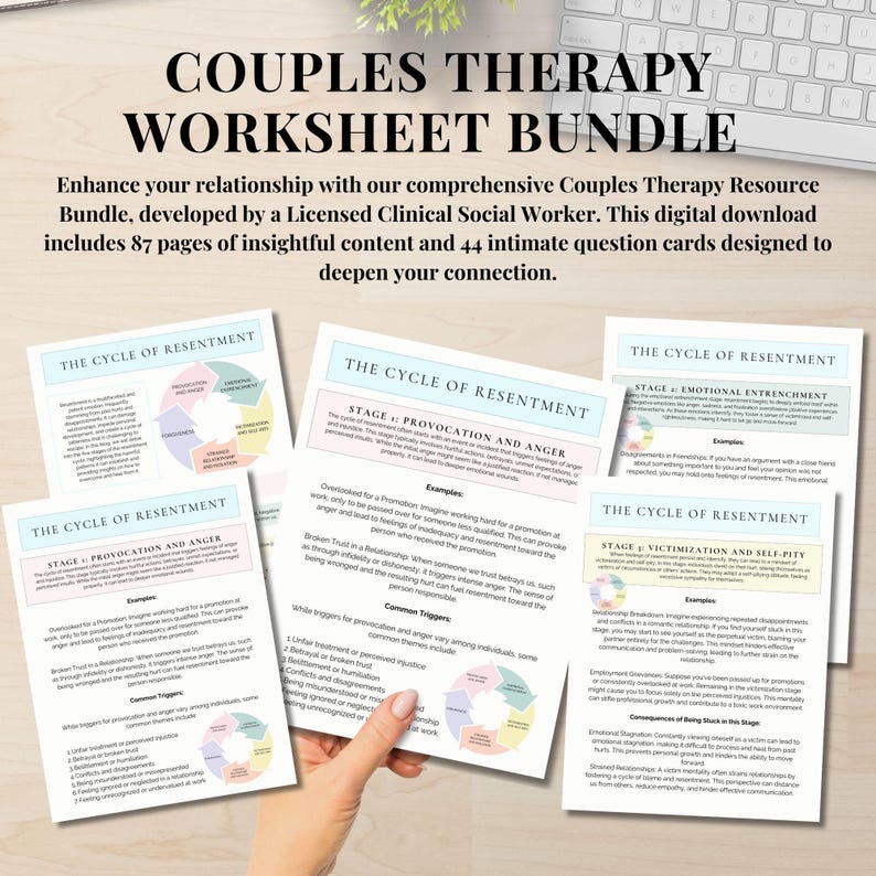 Couples Therapy Mega Bundle,couples Counseling,communication Tools ...