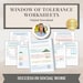 Window of Tolerance Nervous System Response, Therapy Worksheets, Window ...