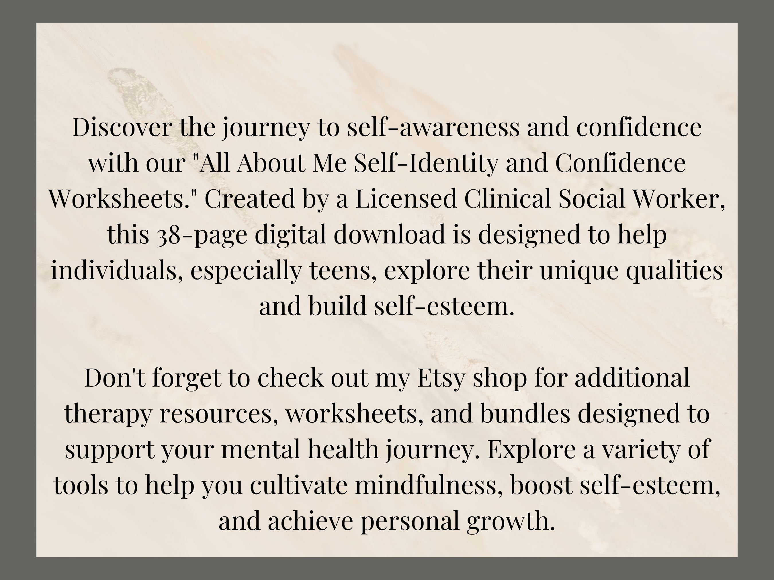 Self Esteem Worksheets, Self Esteem and Confidence and Self Identity ...