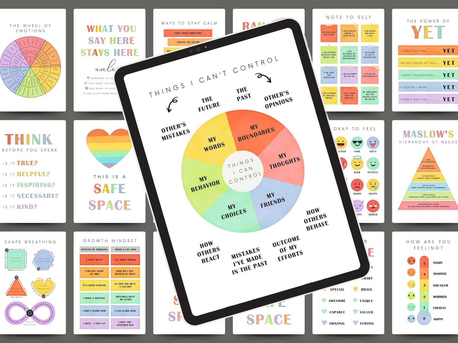 Anxiety Coping Skills Flashcards Workbook Digital or Printable ...