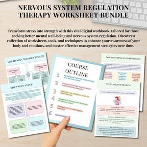 Nervous System Regulation Workbook, Polyvagal Theory Ladder Vagus Vagal ...