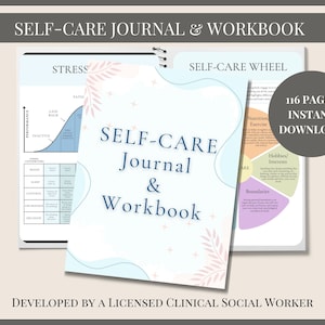 Self Care Journal, Self Care Workbook, Burnout, Stress Management, Self ...