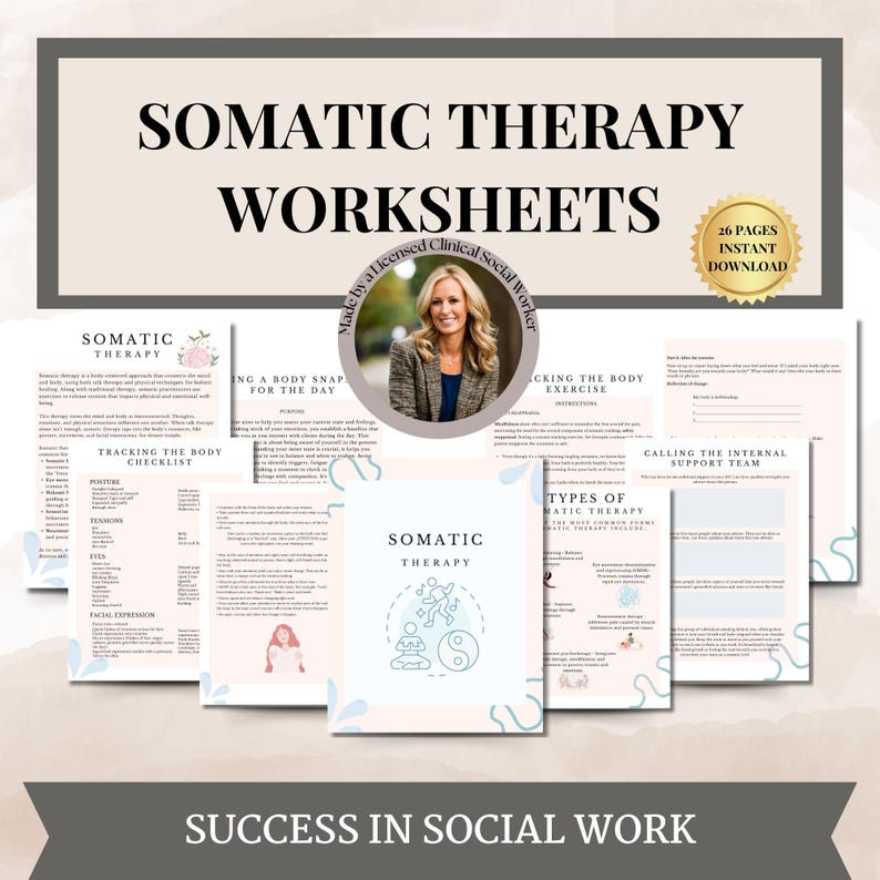 Somatic Therapy Coping Skill Exercises for Nervous System Regulation ...