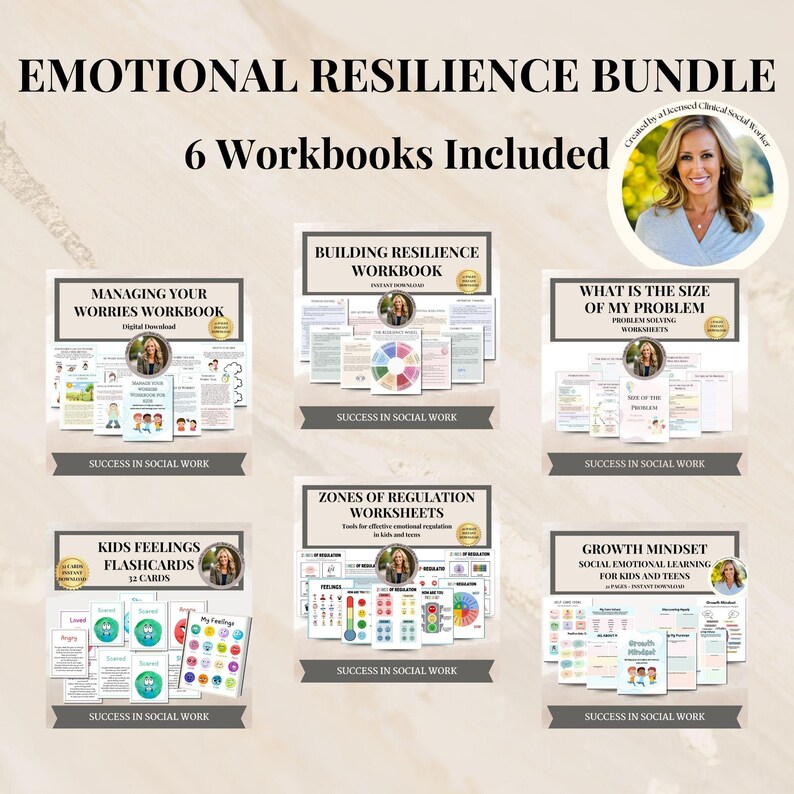 Teen Kids Therapy Emotional Resilience Bundle,emotional Regulation ...