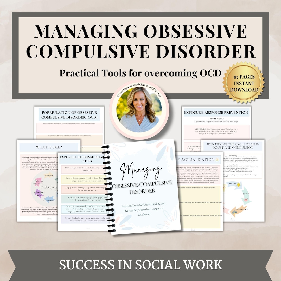 OCD Workbook, Exposure and Response Prevention ERP Tools, Cognitive ...