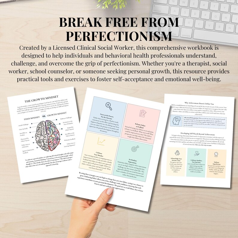 Breaking the Cycle of Perfectionism, Therapy Worksheets, Psychology ...