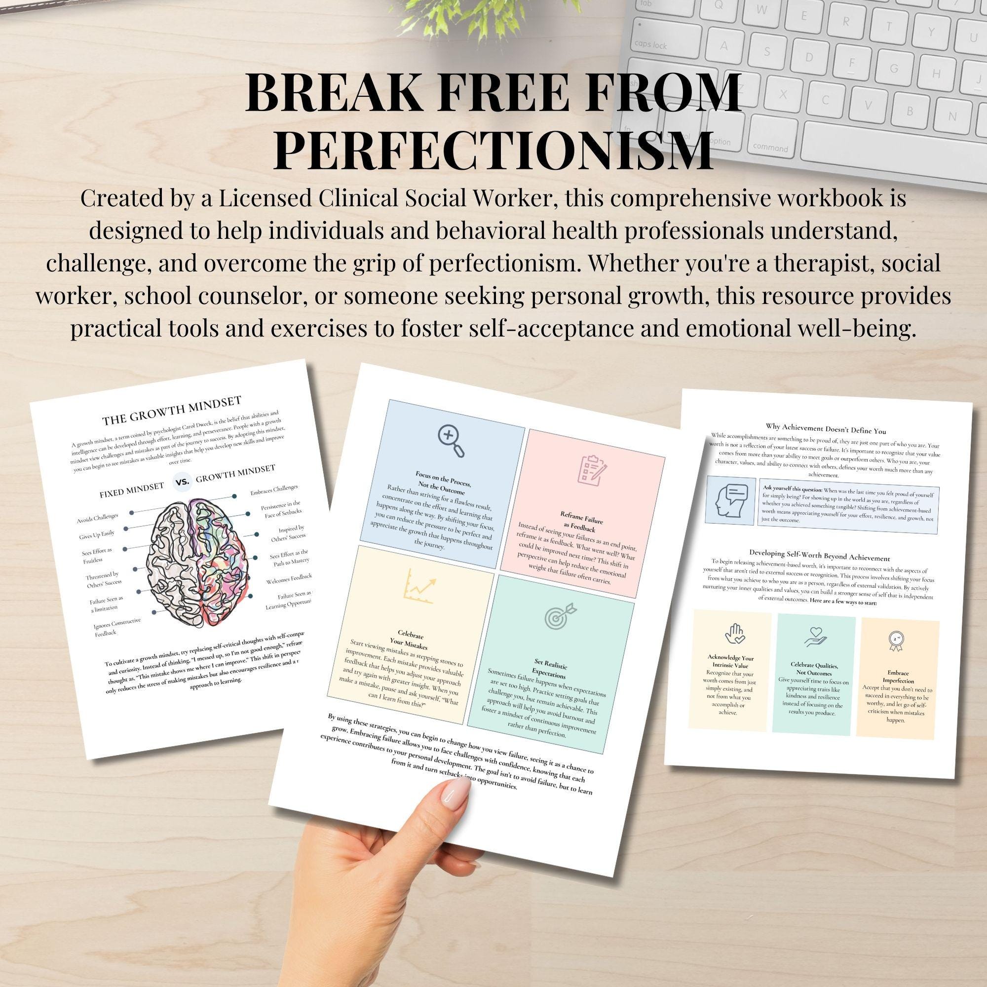 Breaking the Cycle of Perfectionism, Therapy Worksheets, Psychology ...