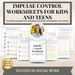Kids Teen Life Skills Worksheet Bundle, Therapy Worksheets, Calming ...