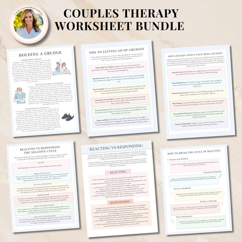 Couples Therapy Mega Bundle,couples Counseling,communication Tools ...