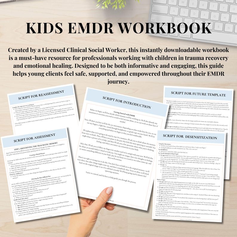 EMDR for Kids Therapist Toolkit, EMDR Workbook, Emdr Tools,emdr ...