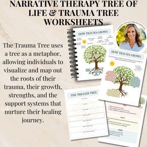 Narrative Therapy Worksheet Bundle Tree of Life and Trauma Tree Life ...
