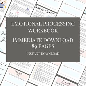 Processing Emotions Workbook Emotional Intelligence,self-regulation ...