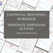 Processing Emotions Workbook Emotional Intelligence,self-regulation ...